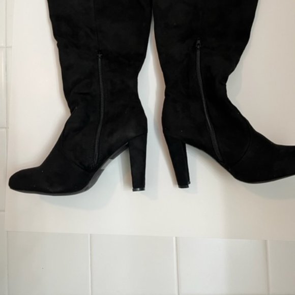 Charlotte Russe | Shoes | Knee High Faux Suede Boots | Poshmark